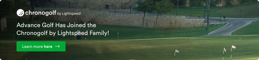 Advance Golf Adopts Chronogolf - The Golf Wire