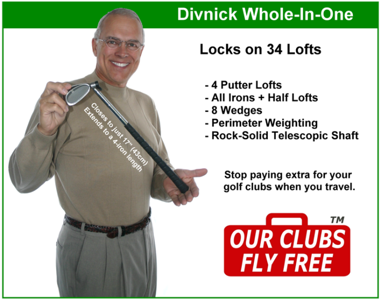 THE DIVNICK WHOLE-IN-ONE ADJUSTABLE LOFT TELESCOPIC GOLF CLUB CONTINUES ...