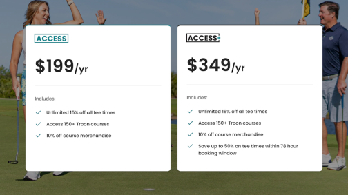 TROON UNVEILS NEW TROON ACCESS PROGRAM AND REFRESHED TROON.COM - The ...