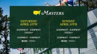 CBS SPORTS SET FOR COVERAGE OF THE MASTERS FOR 70TH CONSECUTIVE YEAR ...