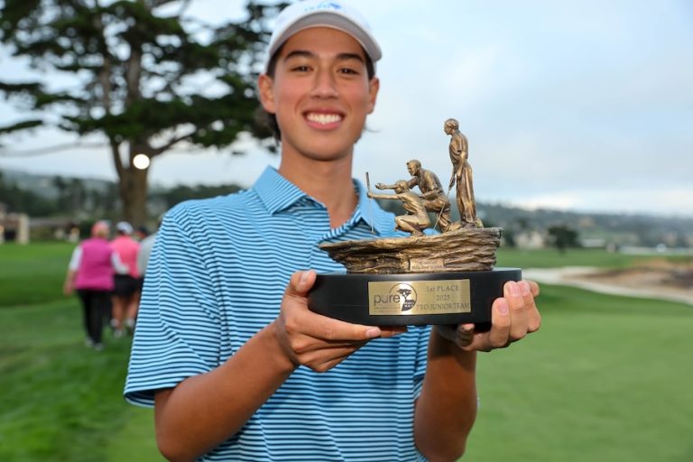 MARGARET KERR OF FIRST TEE – GREATER HOUSTON, JULIO RODAS-RHIM OF FIRST ...